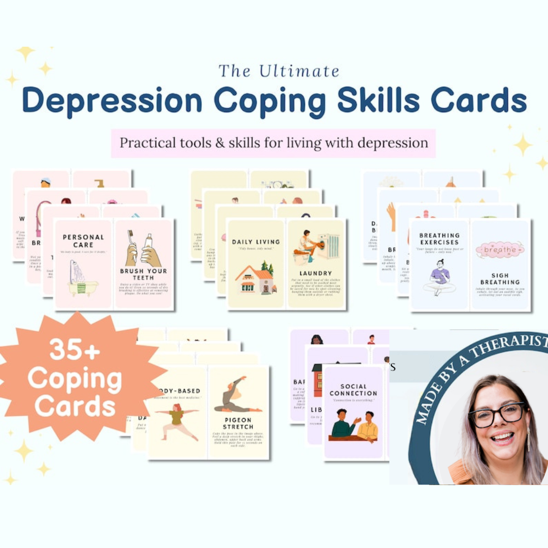 Depression Therapy Worksheet Bundle: Treatment-Resistant Depression, C ...